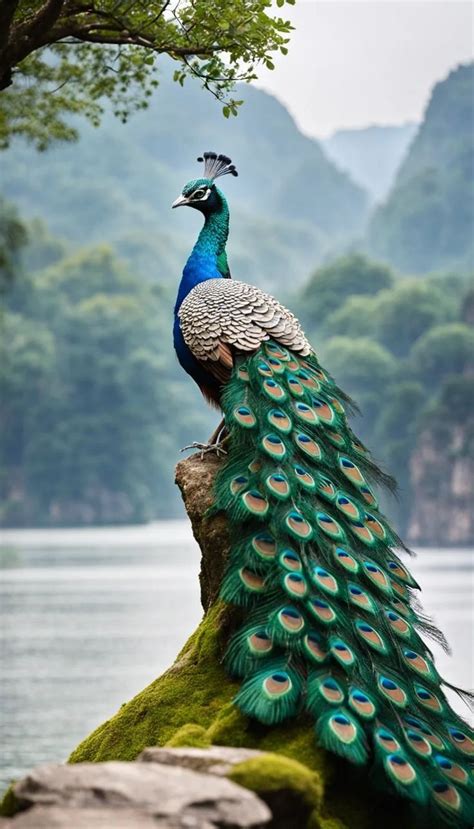 Pavão Beleza E Elegância Da Natureza Imagens De Pavão Arte Com