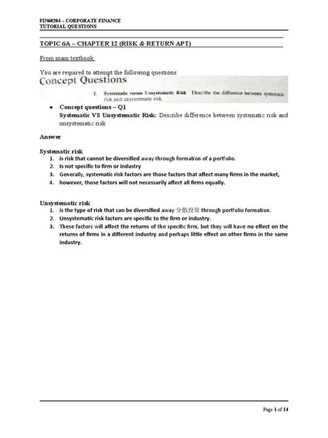 Cf Tutorial 6 And 7 Solutions Pdf