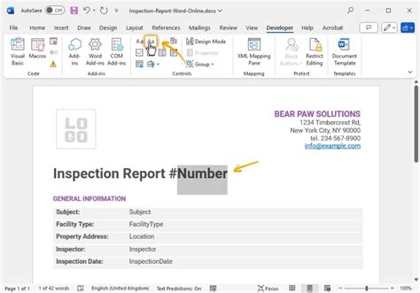 How To Populate Word Template With Power Automate Word Online Business