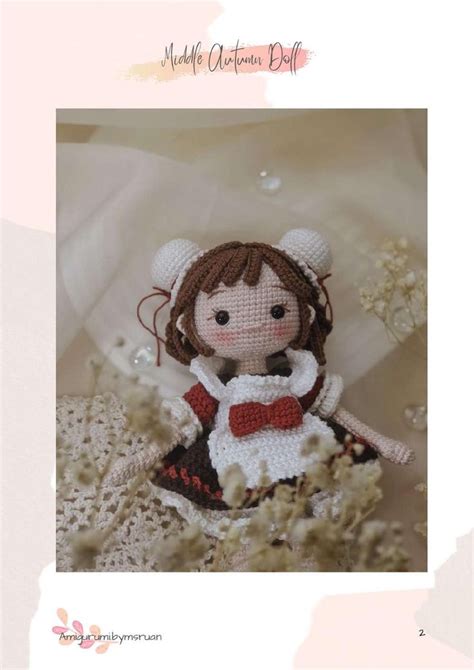 Middle Autumn Doll Amigurumi Crochet Pattern Tutorial De Flor Em Croch Padr O De Boneca De