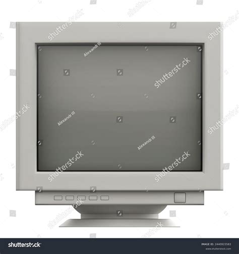 Vector Isolated Retro Crt Monitor Stock Vector Royalty Free 2440915583 Shutterstock