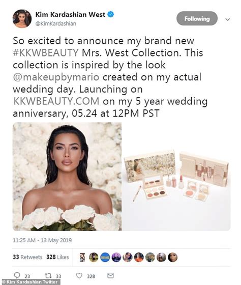 Kim Kardashian Announces Her New Mrs West Collection For Kkw Beauty