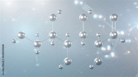 Glucose Molecular Structure 3d Model Molecule Monosaccharide Structural Chemical Formula View