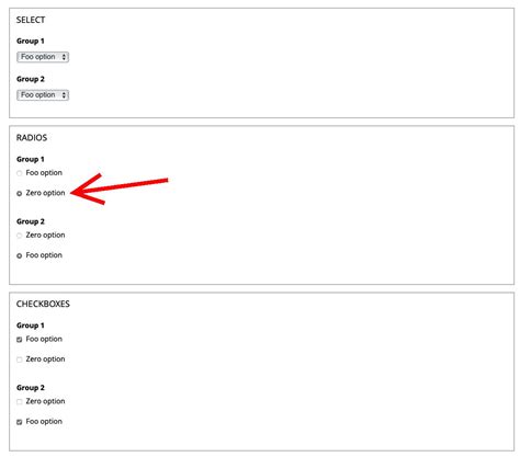 Defaultvalue May Or May Not Work In Options For Radios Depending On