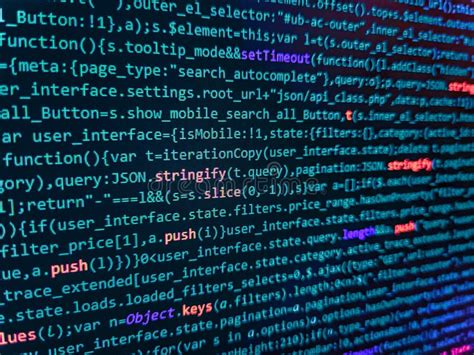 Programming Code Screen Of Software Developer Javascript Code In Bracket Software Tensorflow