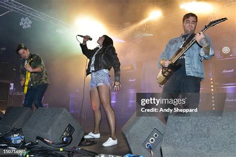 Alexis Krauss Of The Band Sleigh Bells Performs On Stage During News