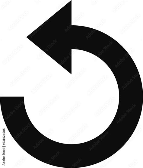 High Quality Flat Style Icon Illustration Of The Refresh Arrow Symbol Isolated On Transparent