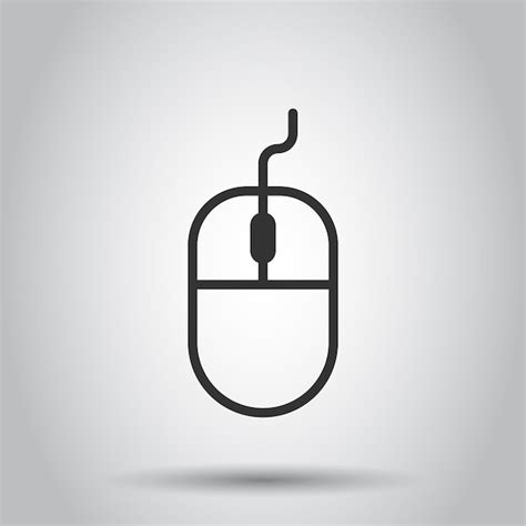 Premium Vector Computer Mouse Icon In Flat Style Cursor Vector Illustration On White Isolated