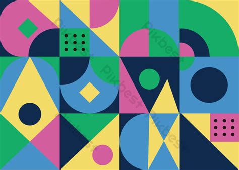 Geometric Square Abstract Colorful Background Psd Free Download Pikbest