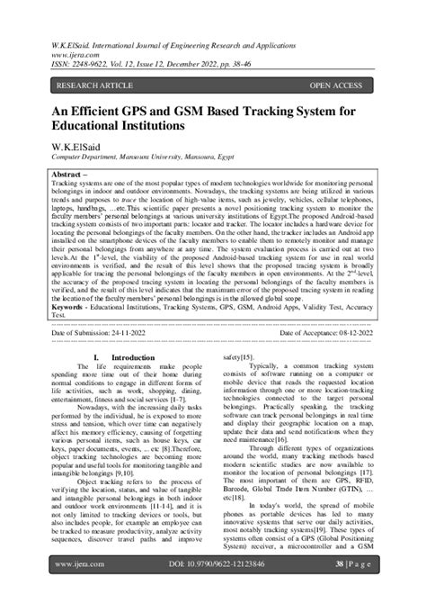 Pdf An Efficient Gps And Gsm Based Tracking System For Educational