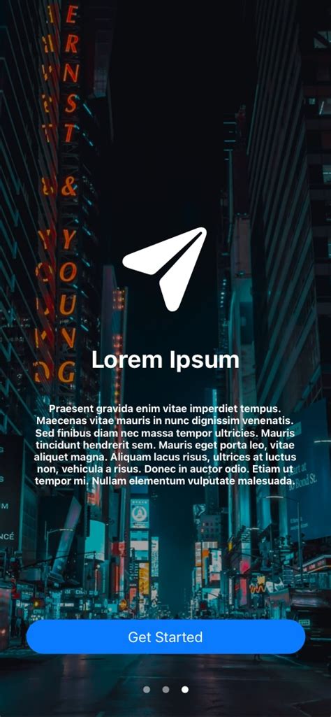 Ios Onboarding Screen With Background Full Image Swiftui Stack