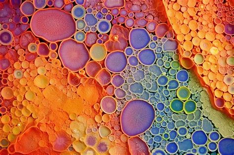 Microscopic View Generative Ai Stock Image Image Of Creative Bright 279831373