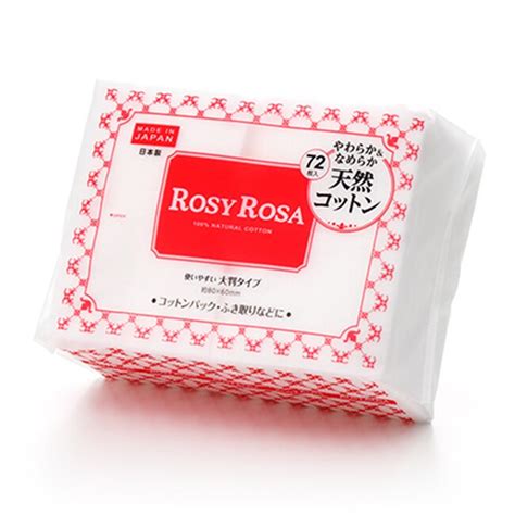 Rosyrosa Rosy Rosa 超柔化妝棉純棉 72枚入日本製 屈臣氏 Watsons