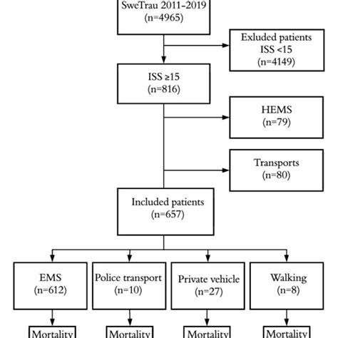 Flowchart Of Patient Inclusion Ems Emergency Medical Service Hems Download Scientific Diagram