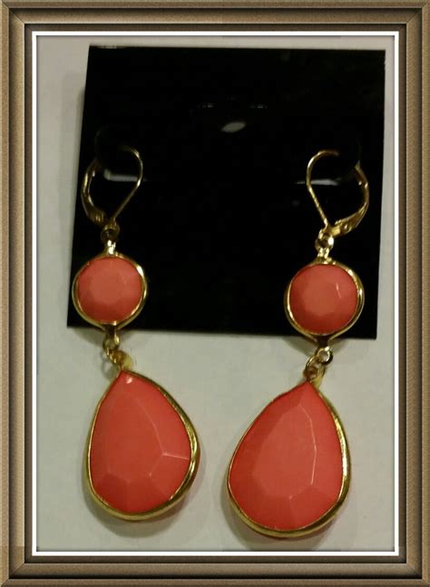 Peach Dangle Earrings