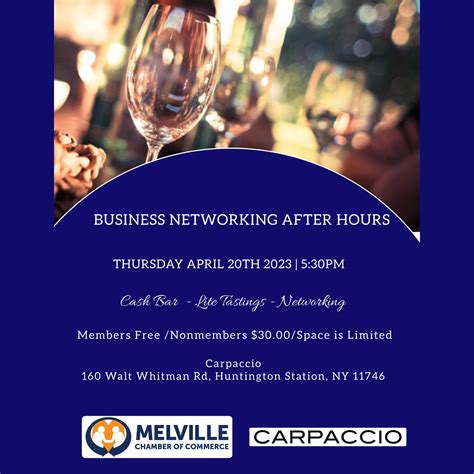 Business After Hours Networking Event — Melville Chamber Of Commerce