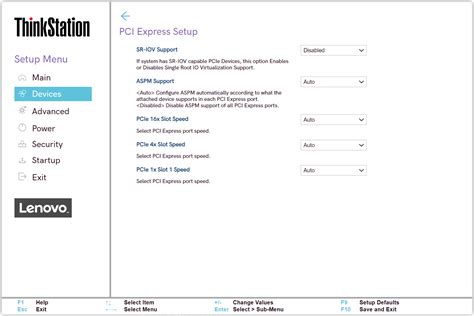 PCI Express Setup Lenovo CDRT Docs Site