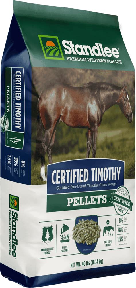 Certified Timothy Grass Pellets Standlee Premium Forage