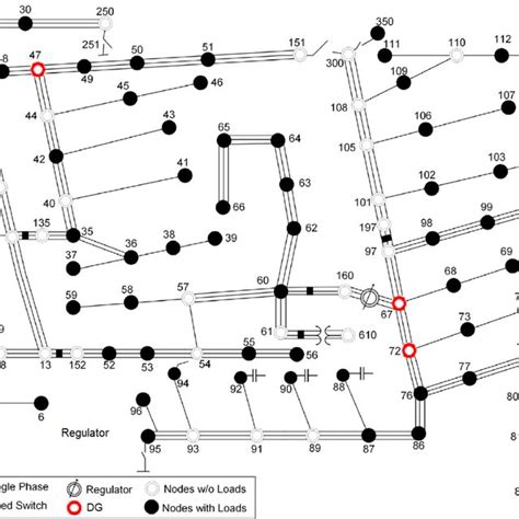 ieee 123‐bus test feeder adapted from [38] download scientific diagram
