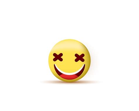 Premium Vector 3d Design Icon Smile Emoji Realistic Yellow Isolated On