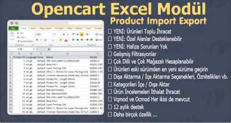 Excel İmport Export Modül