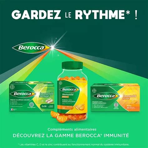 Berocca® Immunité Gommes Multivitamines Et Minéraux Complément
