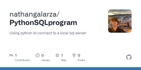 Github Nathangalarza Pythonsqlprogram Using Python To Connect To A Local Sql Server