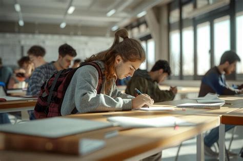 Students In Math Class Premium Ai Generated Image