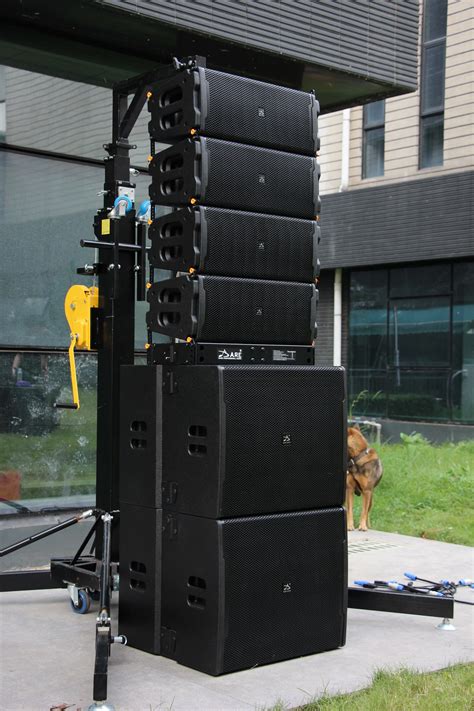 147db 2400w neodymium dual 10 active 2way line array outdoor speaker professional audio pa