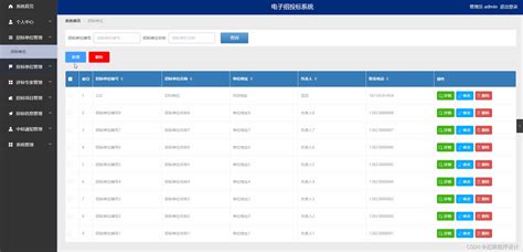 电子招投标系统程序开题报告开题报告源码）招投标系统 开源 Csdn博客