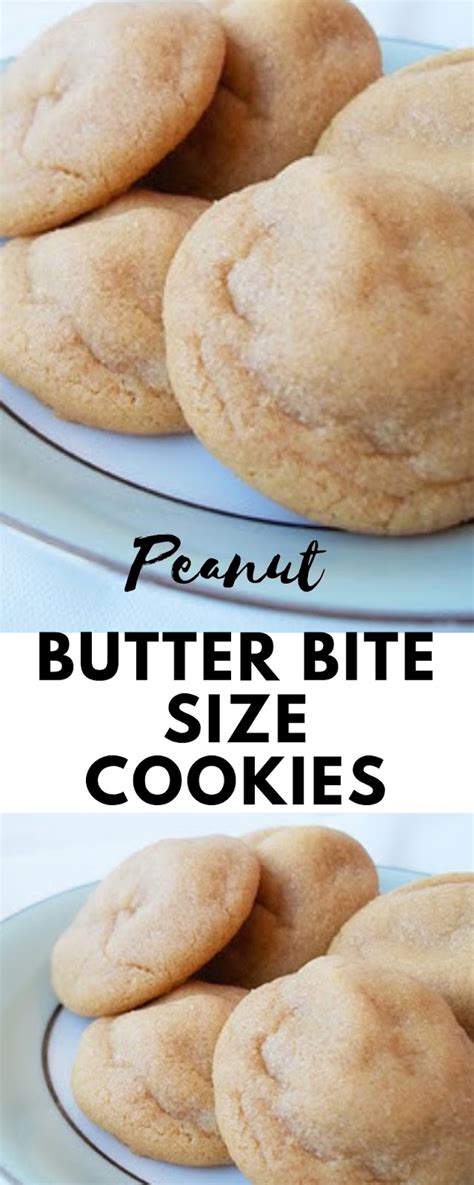 Peanut Butter Bite Size Cookies Christmas Cookies Delicious My Food