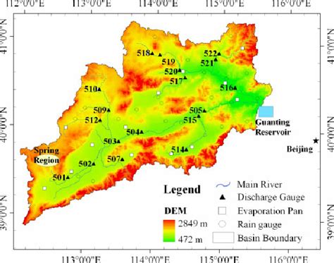 The Yongding River Basin Download Scientific Diagram
