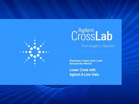 Pdf Lower Costs With Agilent A Line Vials€¦ · Lower Costs With Agilent A Line Vials