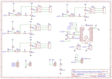 Motor Driver Control And Relay Driver Module Platform For Creating