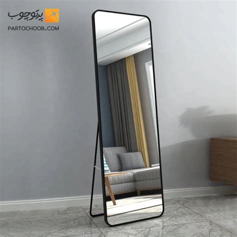 آینه قدی پایه دار فلزی قابل نصب به دیوار آینه قدی ایکیا