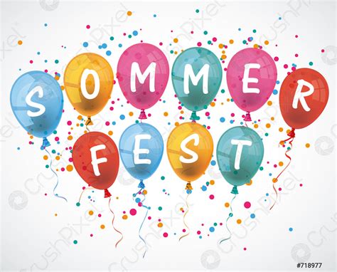 Balloons Sommerfest Stock Vector 718977 Crushpixel