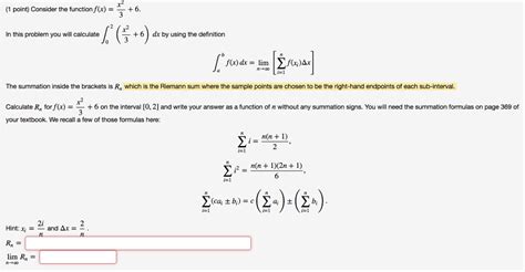 Solved Consider The Function F X X 2 3 6 In This