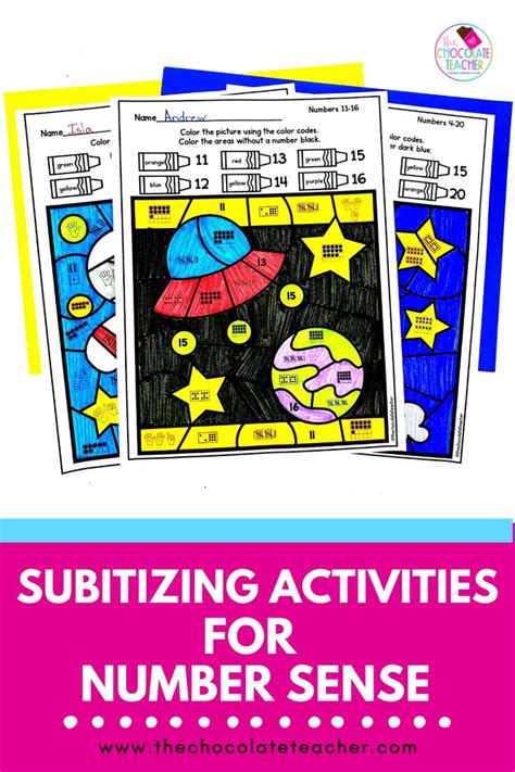 Subitizing Activities To Build Number Sense First Grade Activities Subitizing Activities