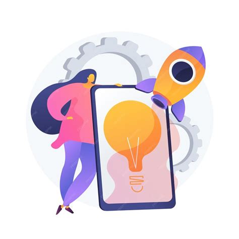 Free Vector Idea Implementation Launching Startup Creative Thinking