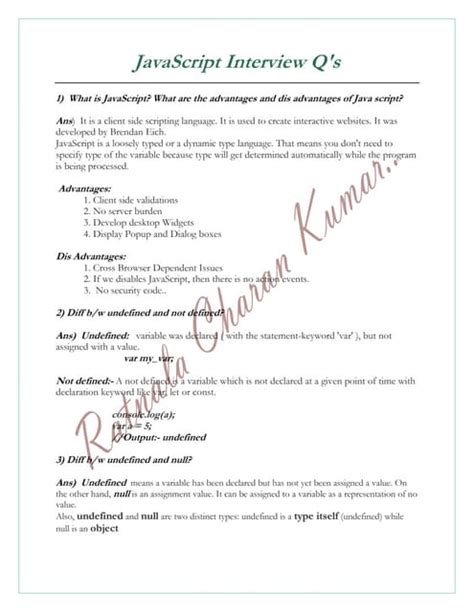 Javascriptes5 Interview Questions And Answers Pdf