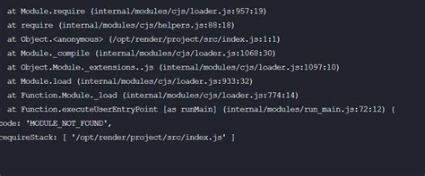 Deploy Failed Nodejs App Render