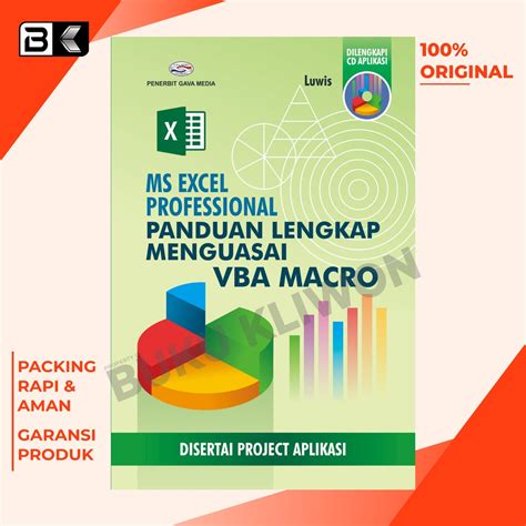 Jual Buku Ms Excel Professional Panduan Lengkap Menguasai Vba Macro Disertai Project Aplikasi