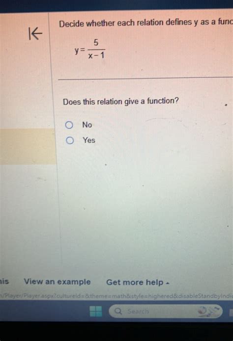 Decide Whether Each Relation Defines Y As A Funcyx−15 Does This Relat