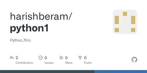 Github Harishberampython1 Pythonfilrs