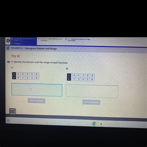 Identity The Domain And The Range Of Each Function
