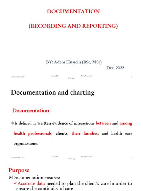 2 Recording And Reporting Pdf Patient Nursing