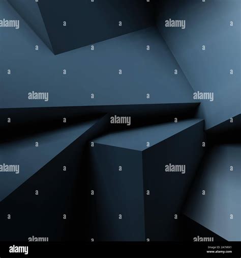 Abstract Geometric Background With Overlapping Cubes Stock Vector Image