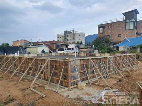 ﻿용인처인구 시미리 단독주택 0916 기초매트 철근배근 설비배관 되메우기와 다지기 바닥 단열재 작업 정직을 짓는 세라하우징