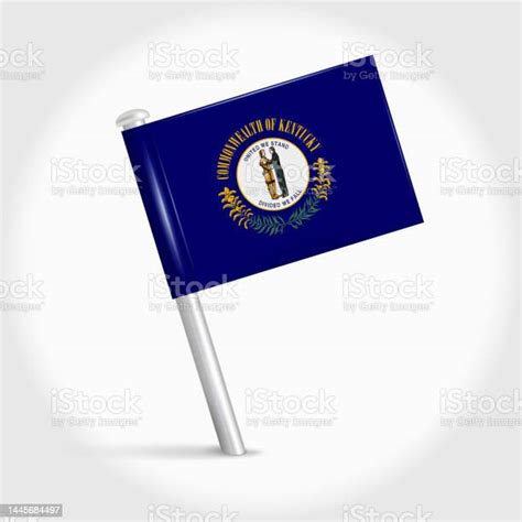 켄터키 지도 핀 플래그입니다 3d 현실적인 벡터 일러스트 레이 션 3차원 형태에 대한 스톡 벡터 아트 및 기타 이미지 3차원 형태 각도 갇힌 Istock