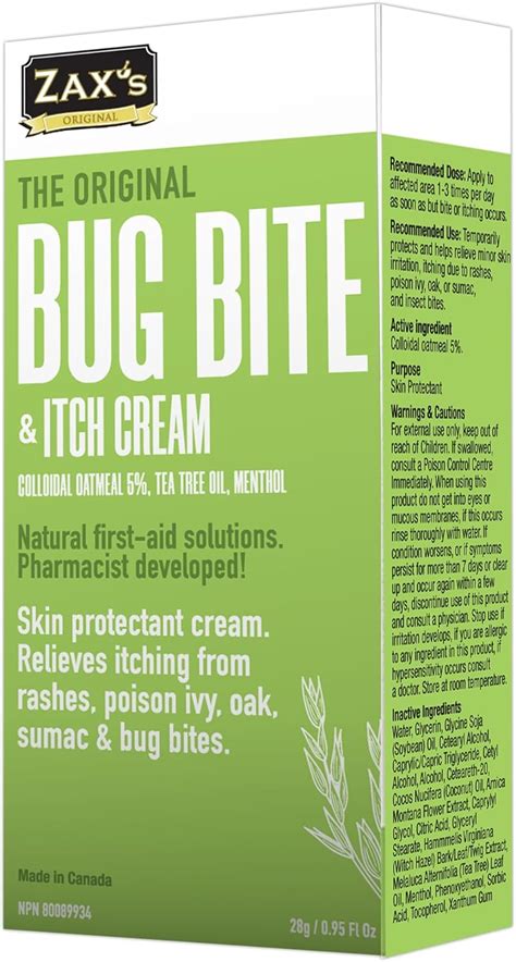 Zaxs Original 1 Bug Bite And Anti Itch Cream Effective And Soothing